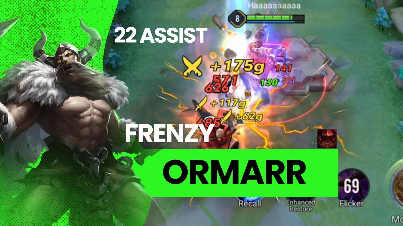 ORMARR SUPPORT 22 ASSIST | 16 MINS (FULL GAMEPLAY) | Arena of Valor ...