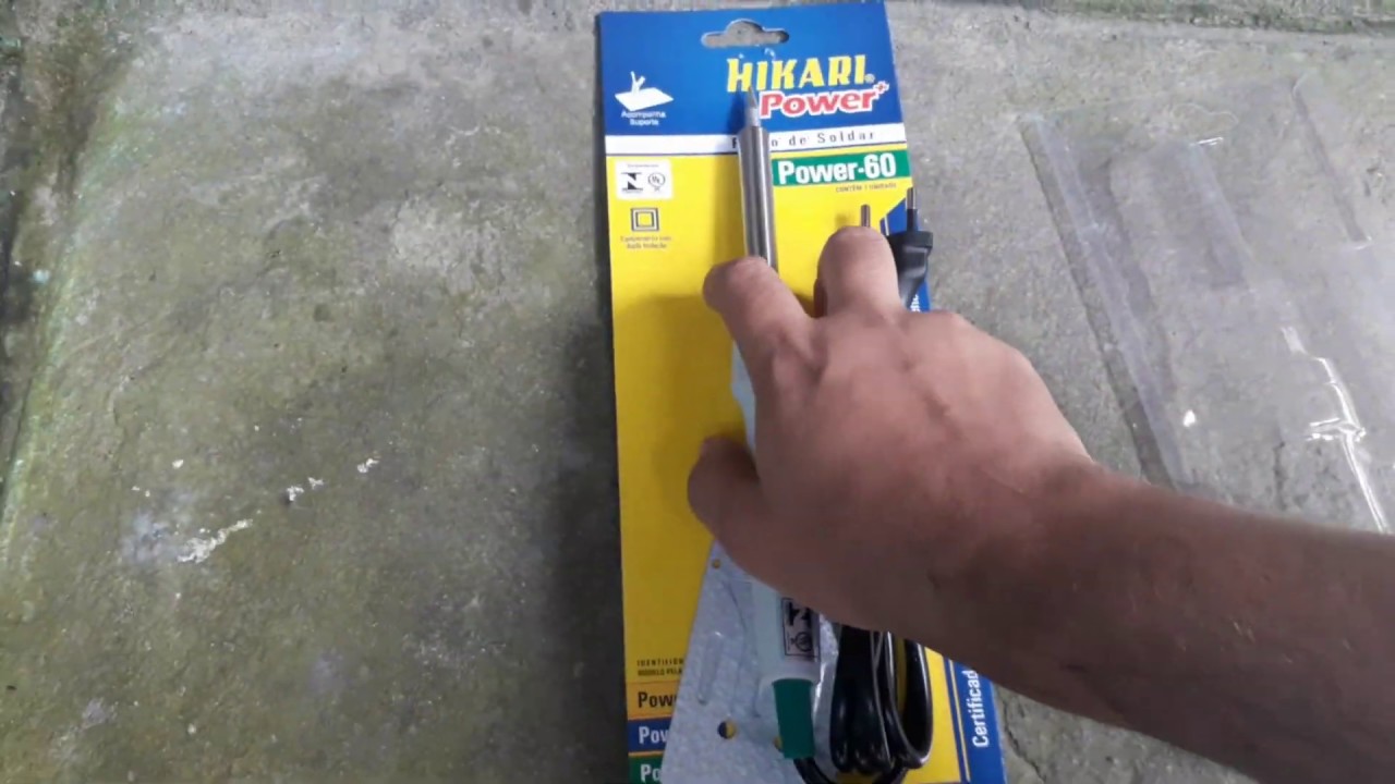ferro de solda hikari Power 60 EP 288 - YouTube