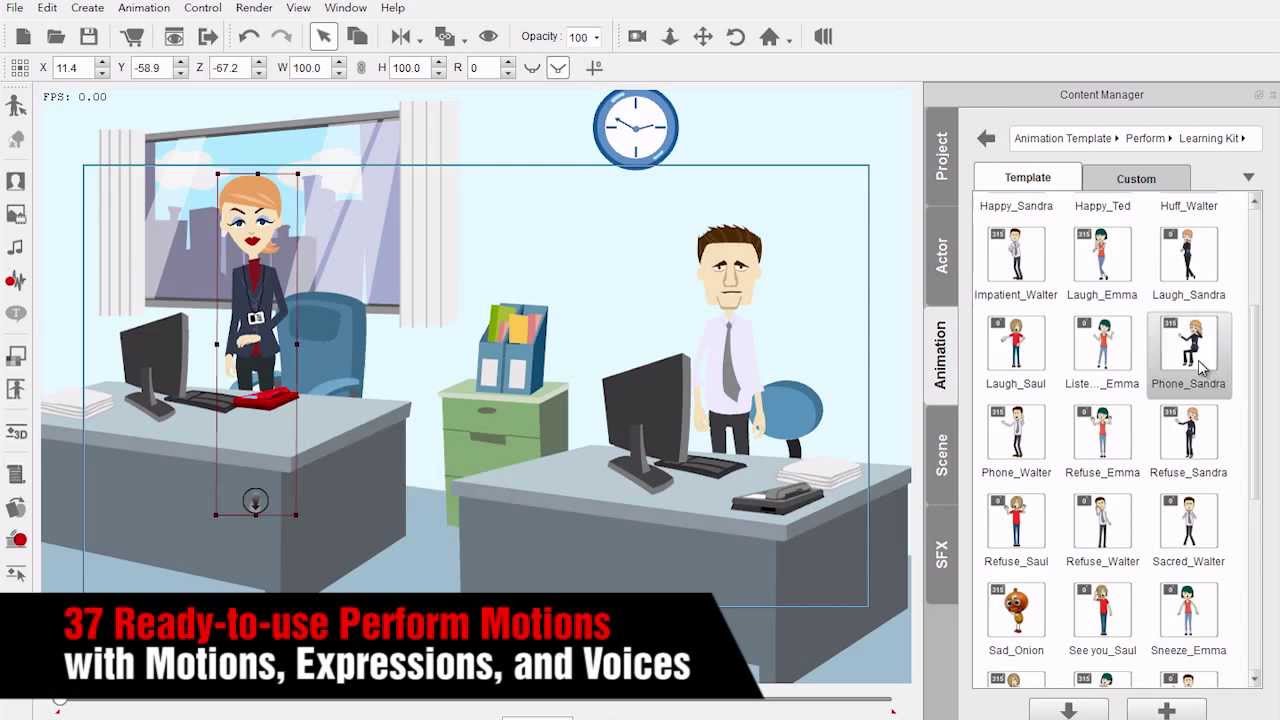 CrazyTalk Animator - Perform Learning Kit Demo Video - YouTube