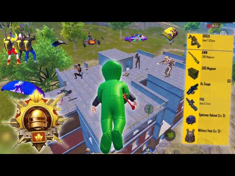 NEW BEST LOOT GAMEPLAY with AWM + P90😍 PUBG Mobile