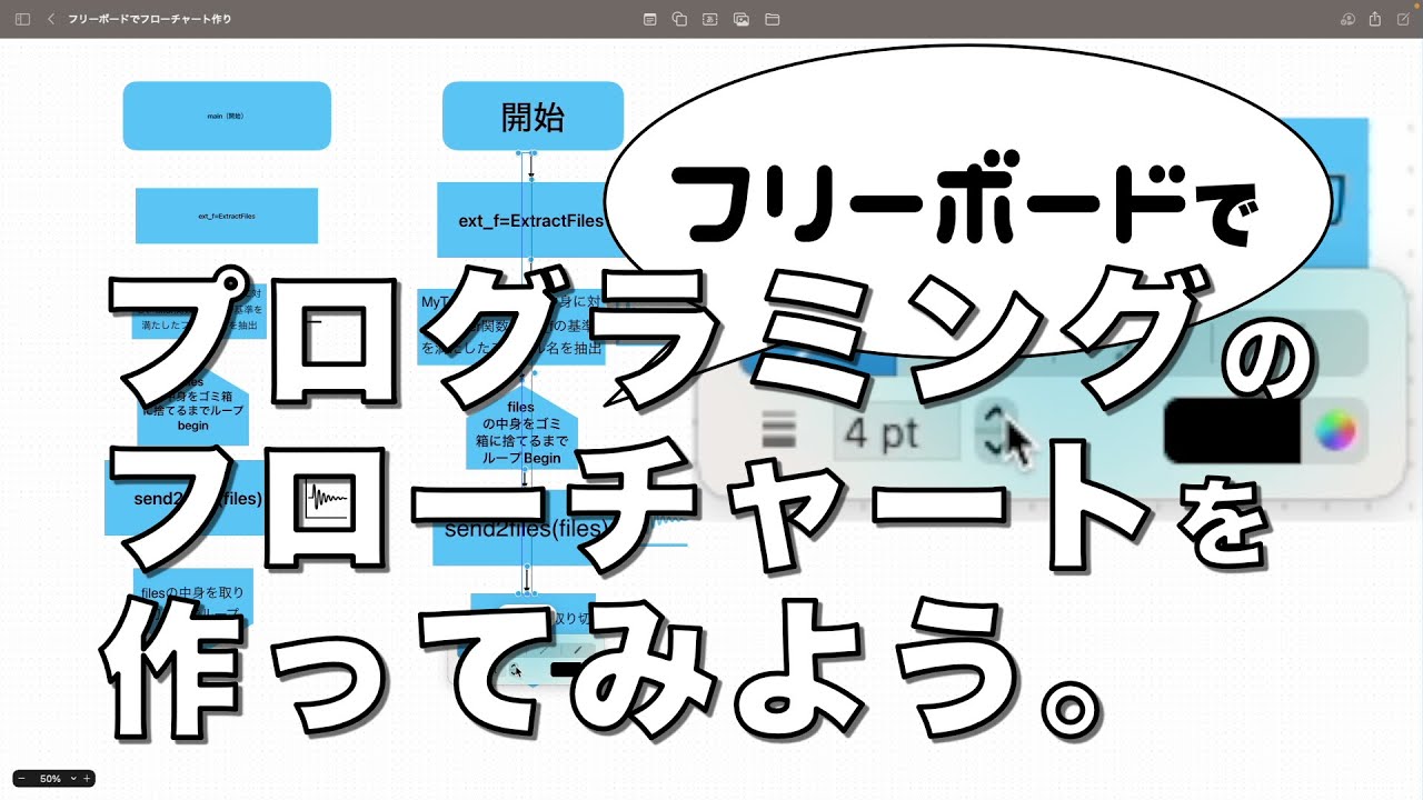 フリーボードでプログラミングのフローチャートを作ってみよう。 やさしく解説 Youtube