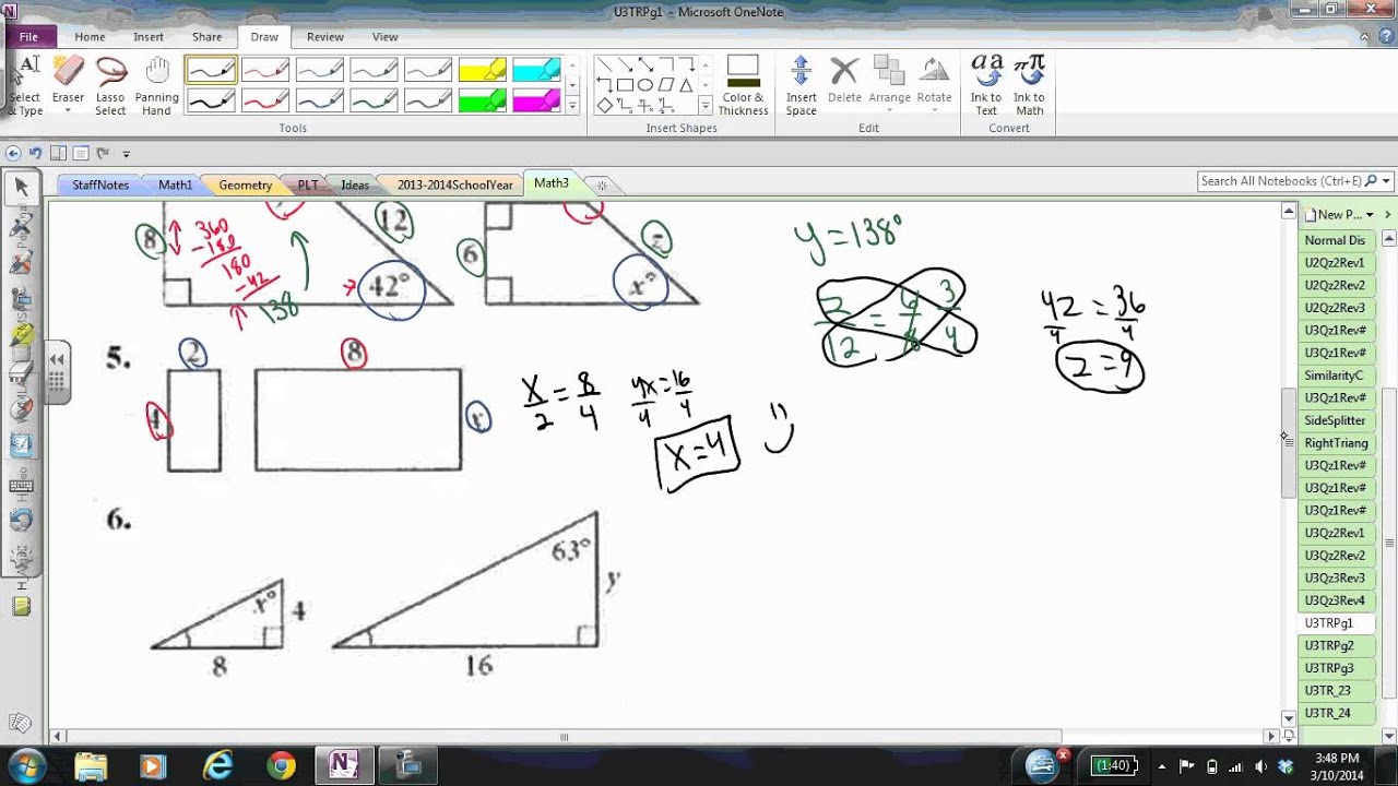 Unit 2 Test Review: Similarity and Congruence (1st Page) - YouTube
