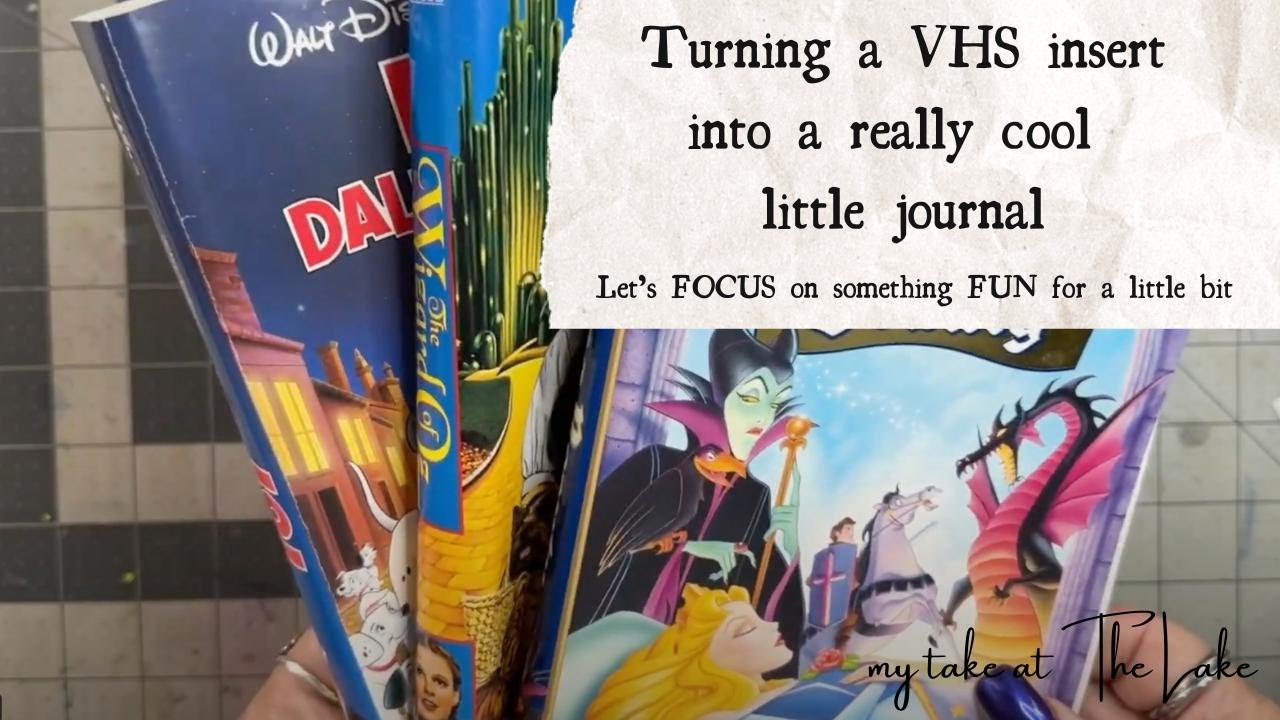 How to Turn a VHS Insert into a Journal #upcycle #junkjournal Turning ...