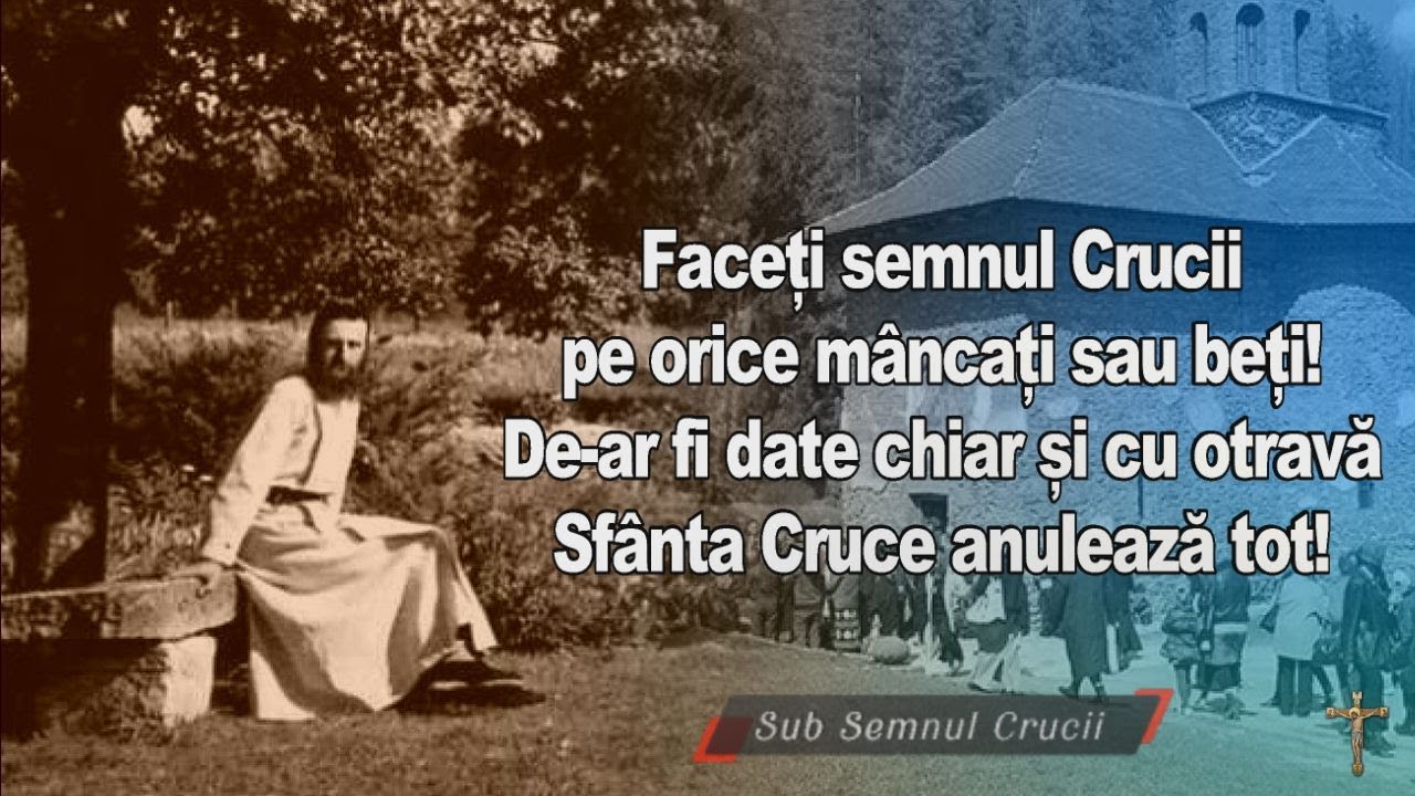 Faceti semnul Crucii pe orice mancati sau beti! - YouTube