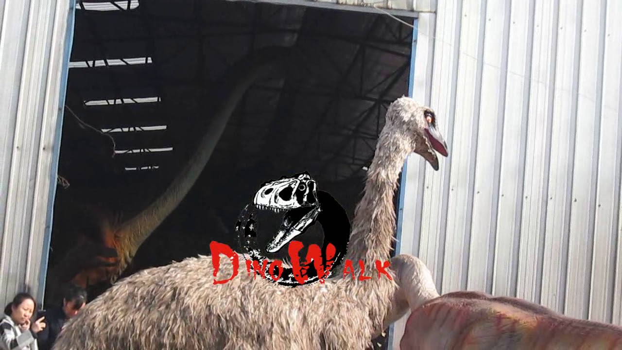 Realistic life size Animatronic Dinosaur ostrich costume - YouTube