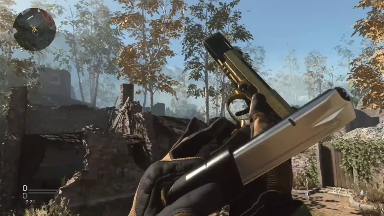Modern Warfare gold renetti weapon showcase - YouTube