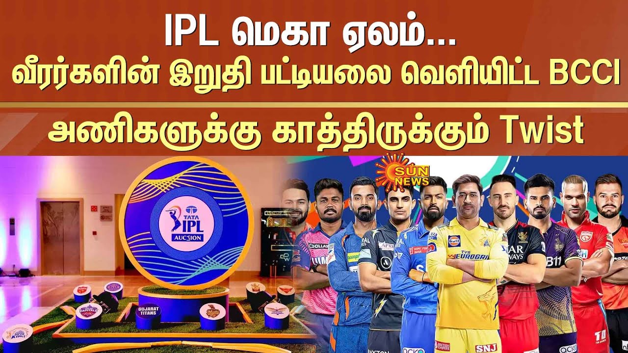 IPL Auction | BCCI | Jeddah, Saudi Arabia | IPL Teams | Player Auction ...