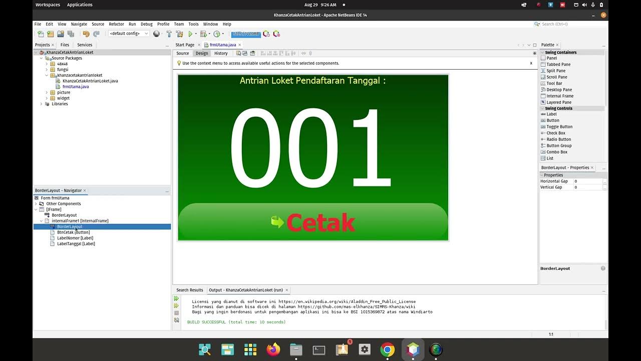 Modifikasi Khanza Cetak Antrian Loket - YouTube