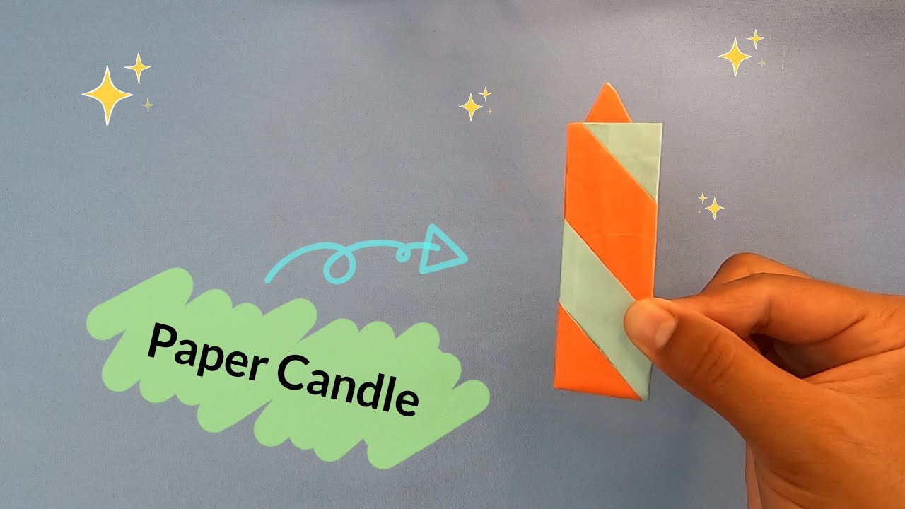 Very Easy Paper Candle | Paper Craft Tutorial - YouTube