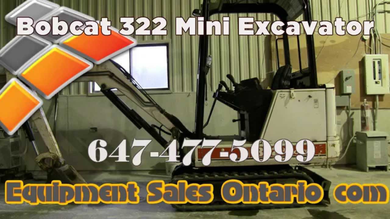 Bobcat 322, used 322 Bobcat rubber track mini excavator for sale ...