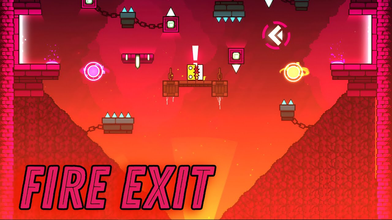 "Fire Exit" by DeeperSpace 100% (3 Coins) I Geometry Dash 2.2 - YouTube