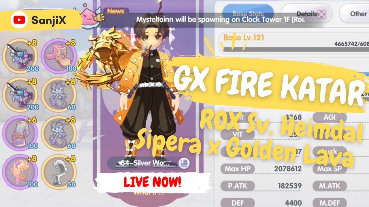 ROX #18 - How to build GX Fire Katar? @ Heimdal - Sipera x Golden Lava ...
