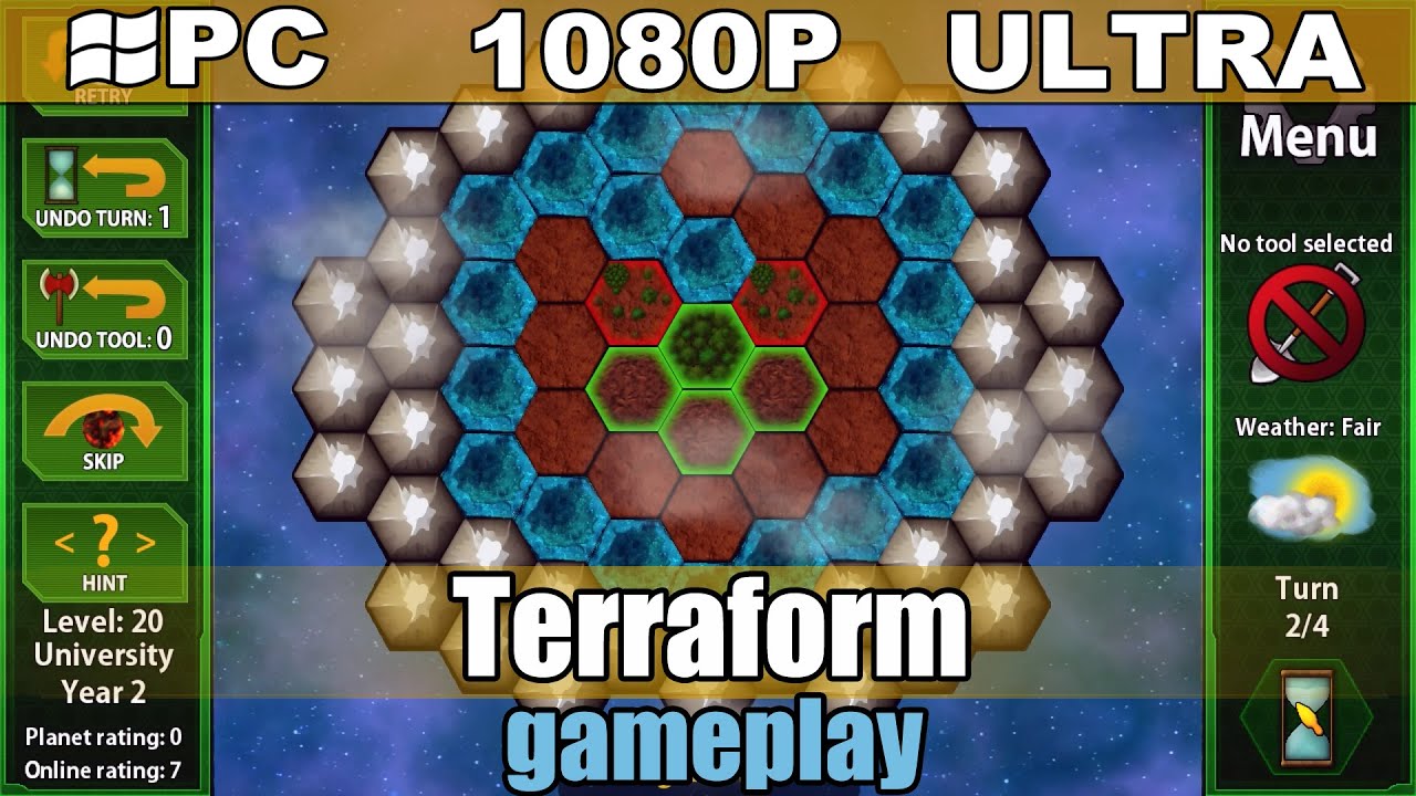 Terraform gameplay HD - Turned Base Puzzle - [PC - 1080p] - YouTube