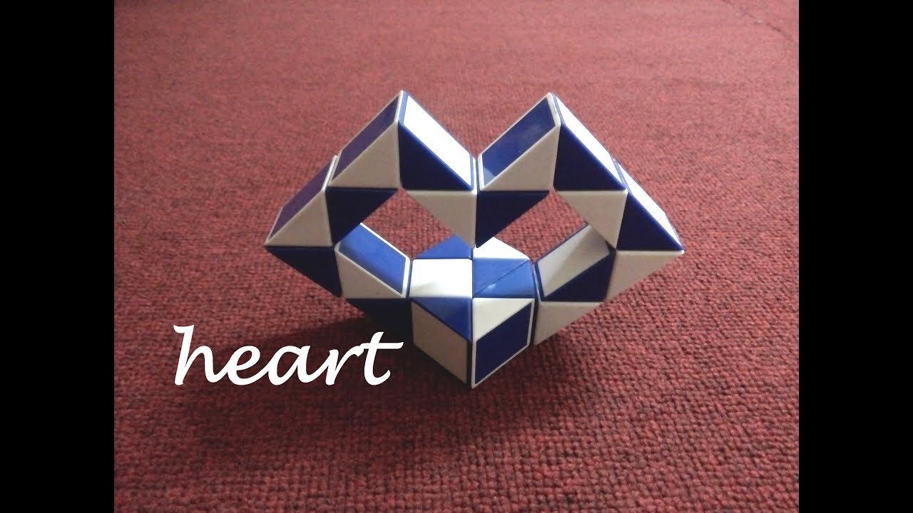 Rubik's snake or Smiggle Snake Puzzle 24 - Heart - 心 - YouTube