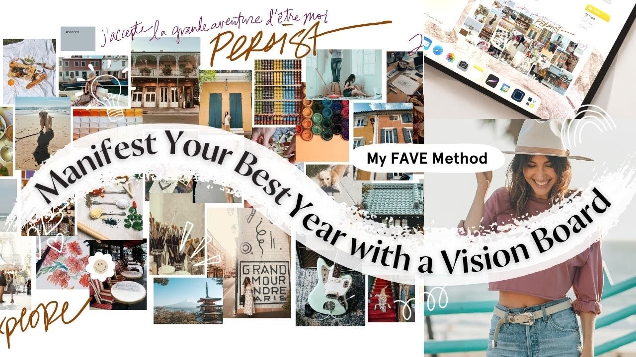 How to Make an Aesthetic Vision Board for 2024 to Manifest Your BEST ...