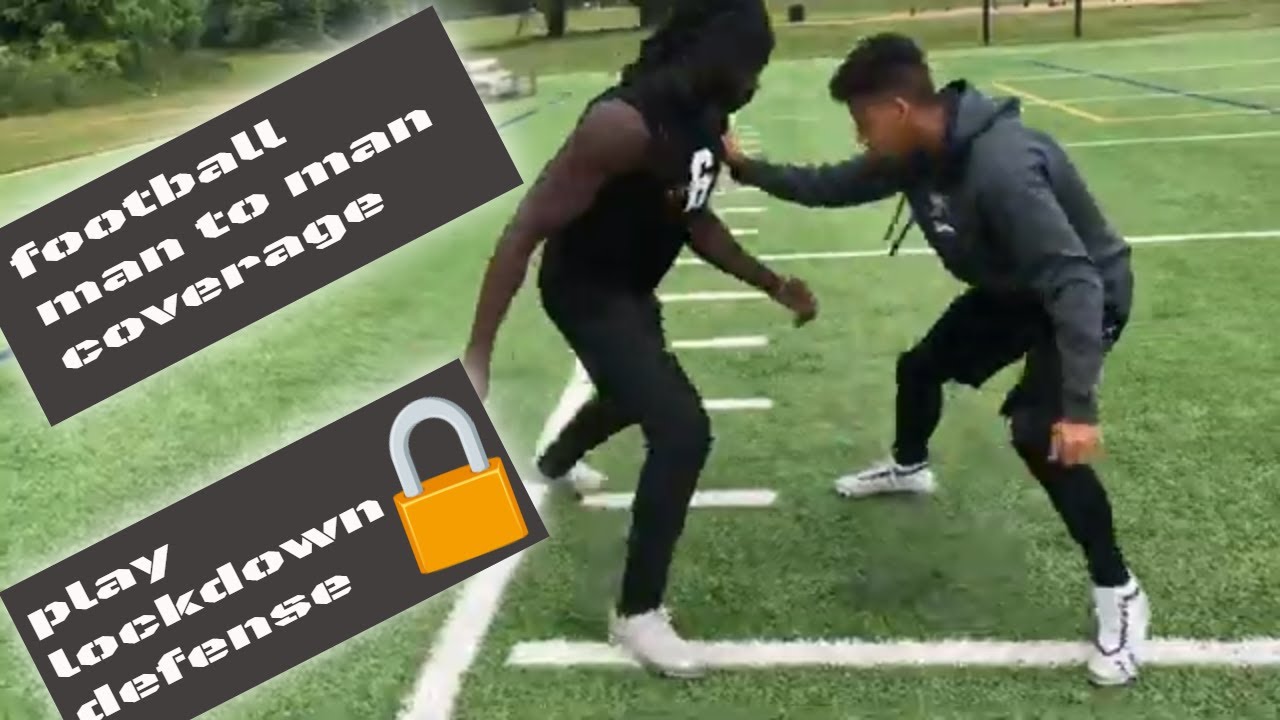 Football man to man coverage - YouTube