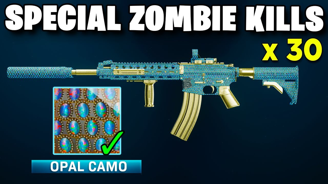 OPAL CAMO IN 30 MINUTES! FASTEST WAY To Get 30 Special Zombie Kills In ...