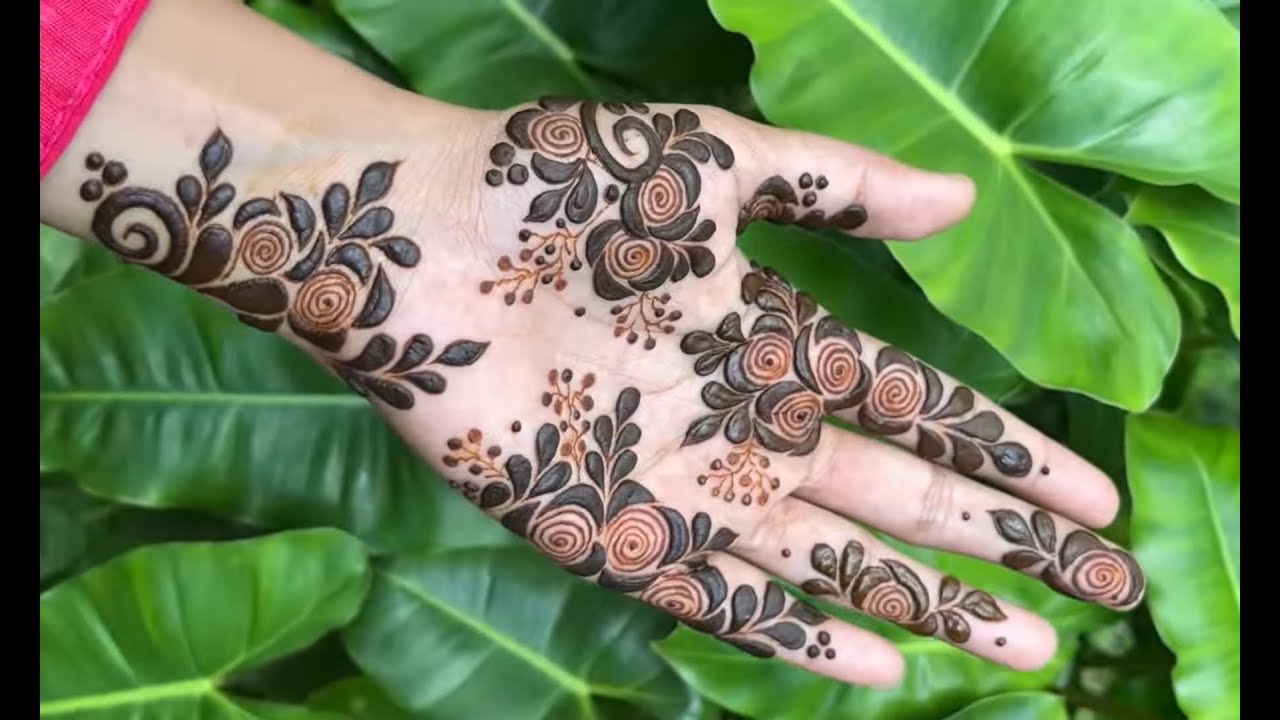 Front Hand Mehndi Design For Girls || Henna Tattoo|| HA Mehndi Degins ...