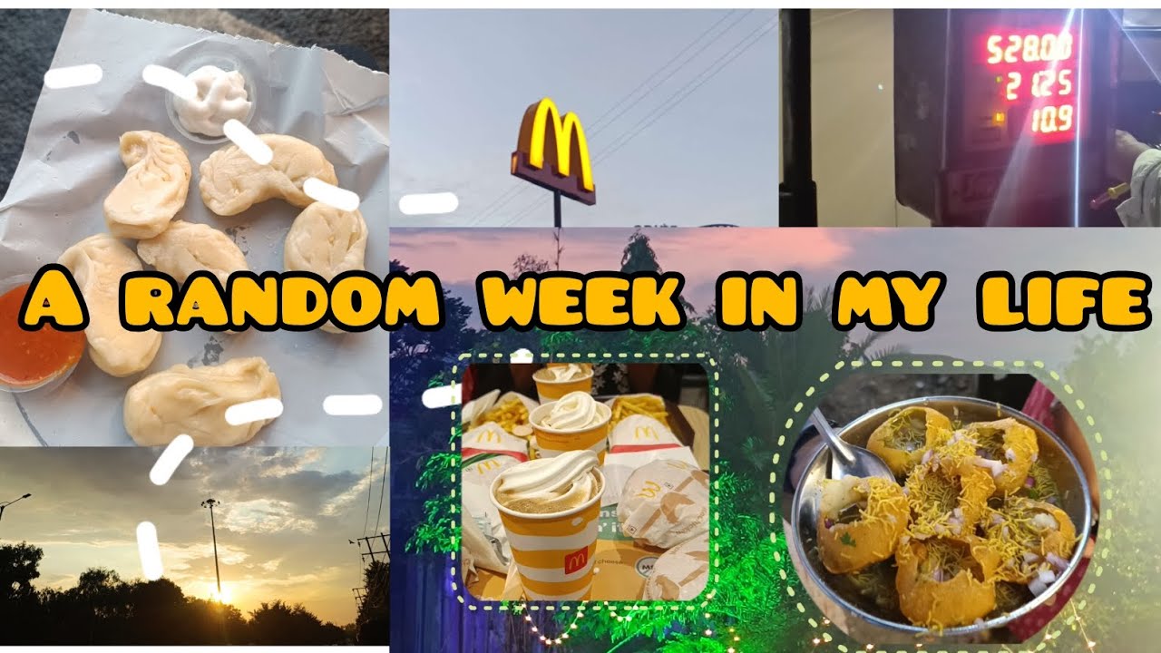 A random week in my life 🧃🍟📦| My first vlog 🐣 - YouTube