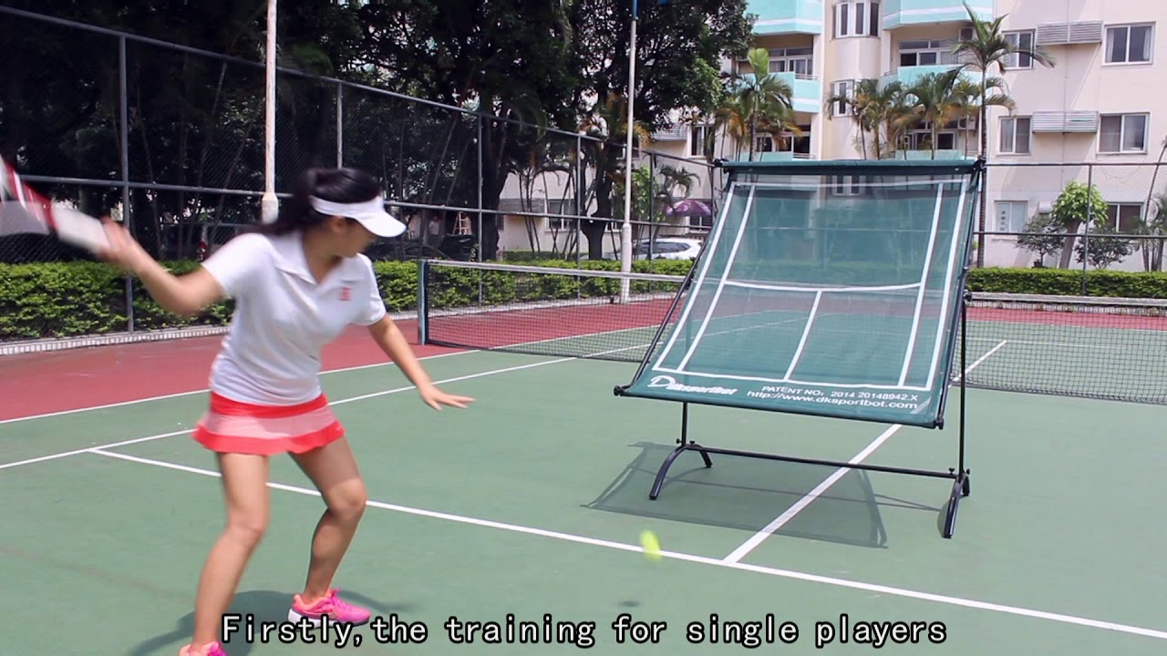 To show how to install the tennis training device - YouTube