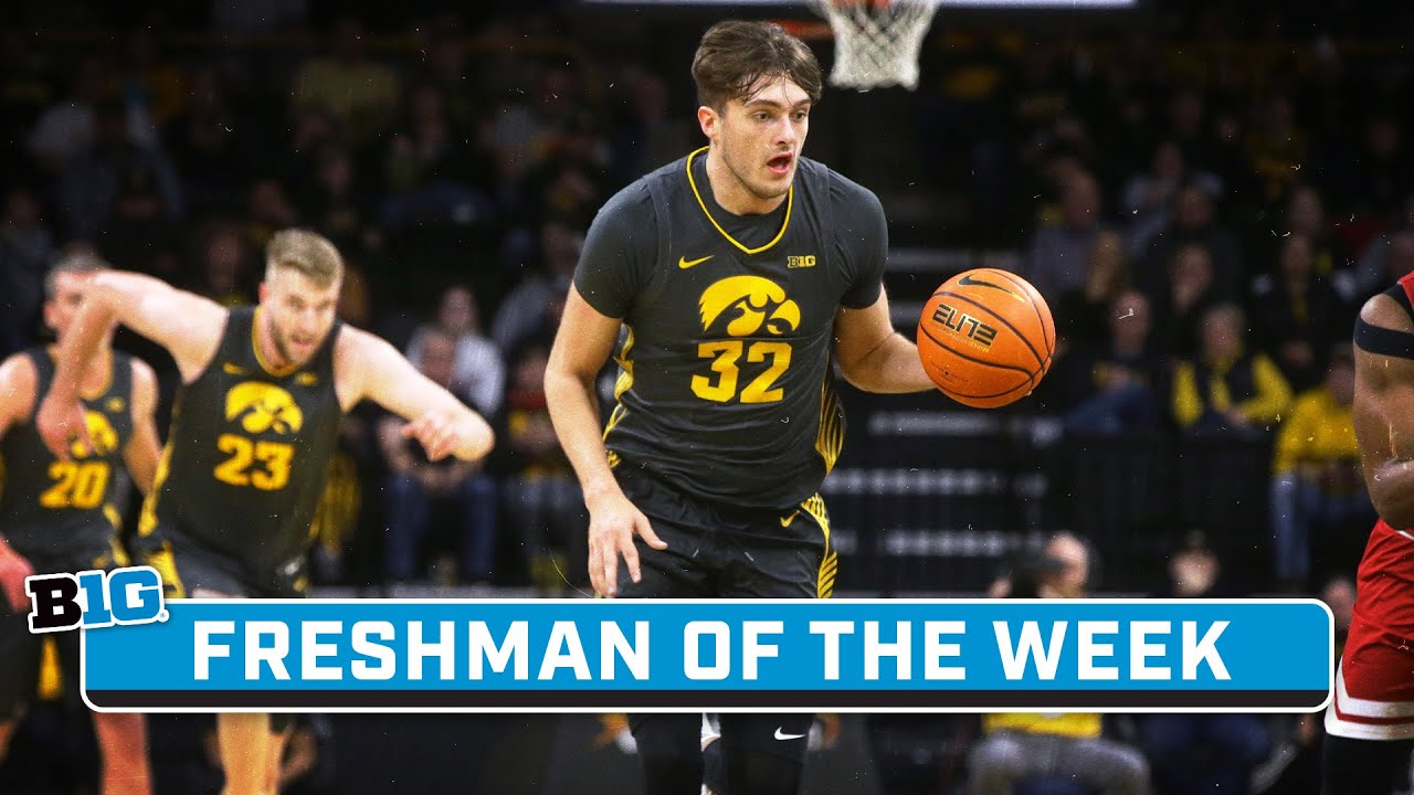 Owen Freeman Highlights | Big Ten Men's Basketball Freshman of the Week ...