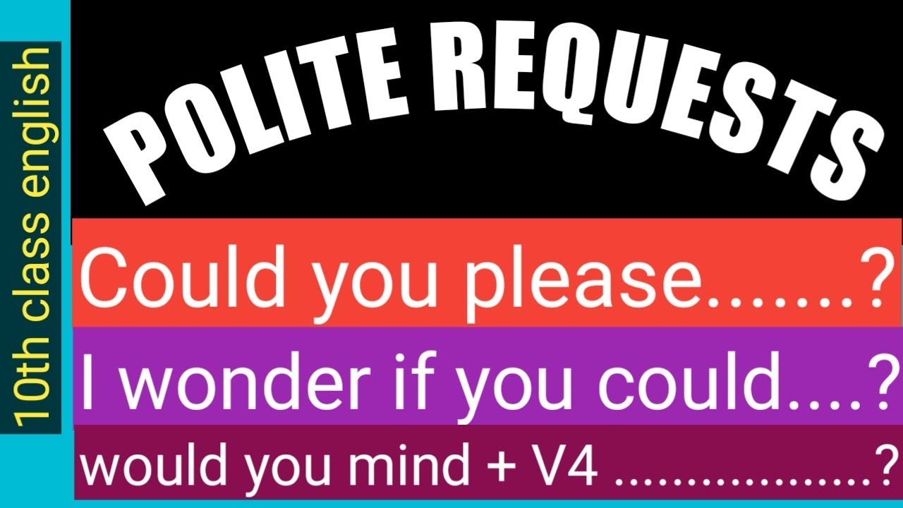 Polite Requests English || 10th class english paper ~1 || Saieesh Easy ...