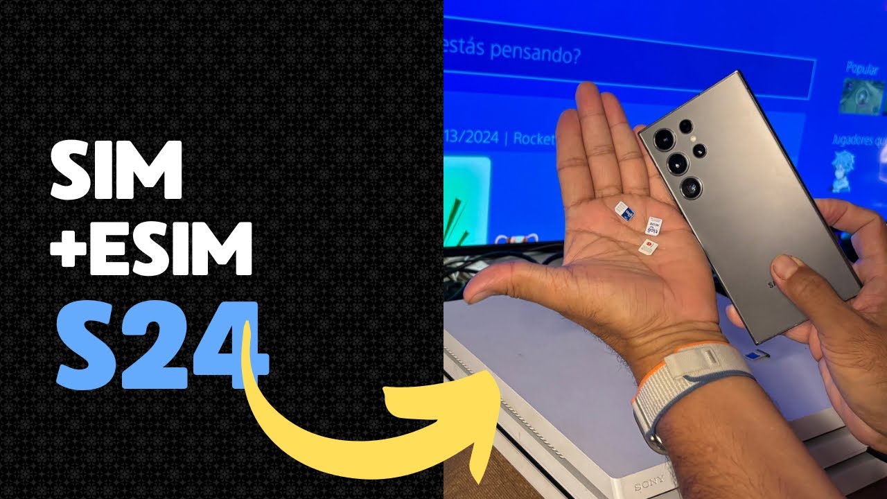 Cómo poner SIM más eSim a Samsung Galaxy S24 ultra? - YouTube