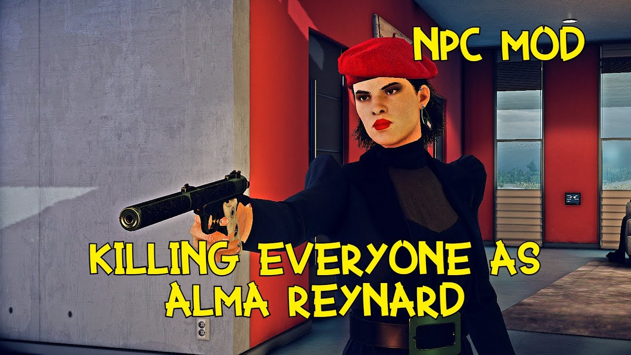 Killing everyone as Alma Reynard (NPC MOD Alma Reynard) | HITMAN 2 ...