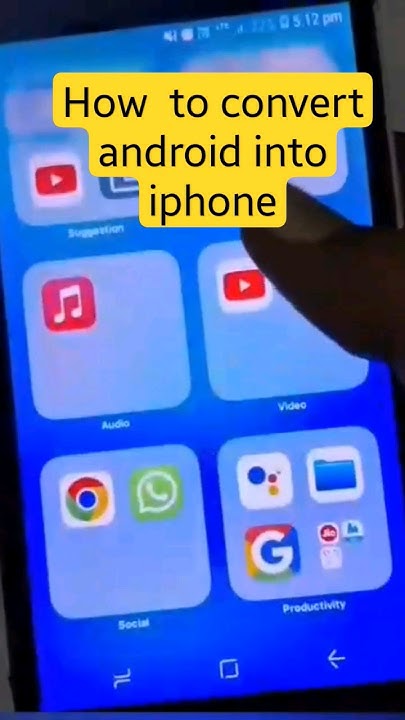 How to convert Android into iPhone without any cost #iphone #ios #android #0cost #trendingshorts ...