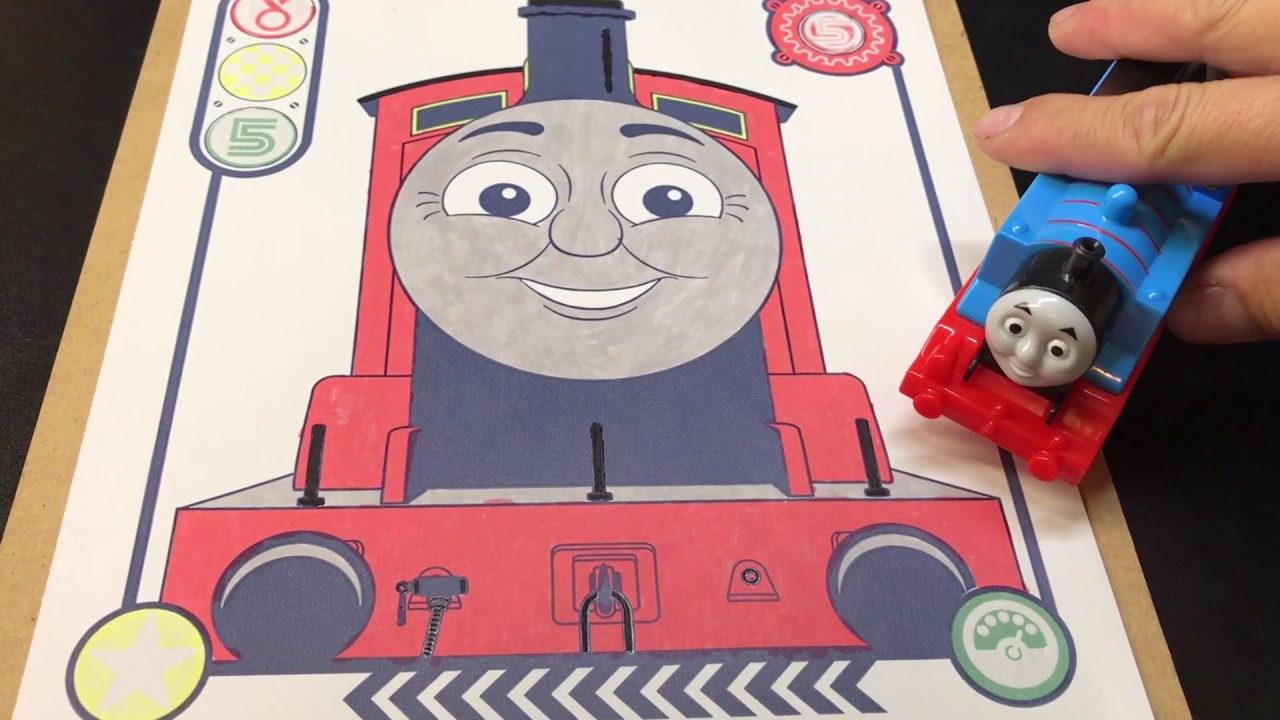 Thomas Coloring James (Thomas and Friends) - YouTube