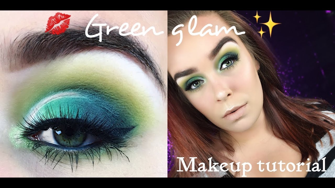 Quick Green Glam Makeup Tutorial - YouTube