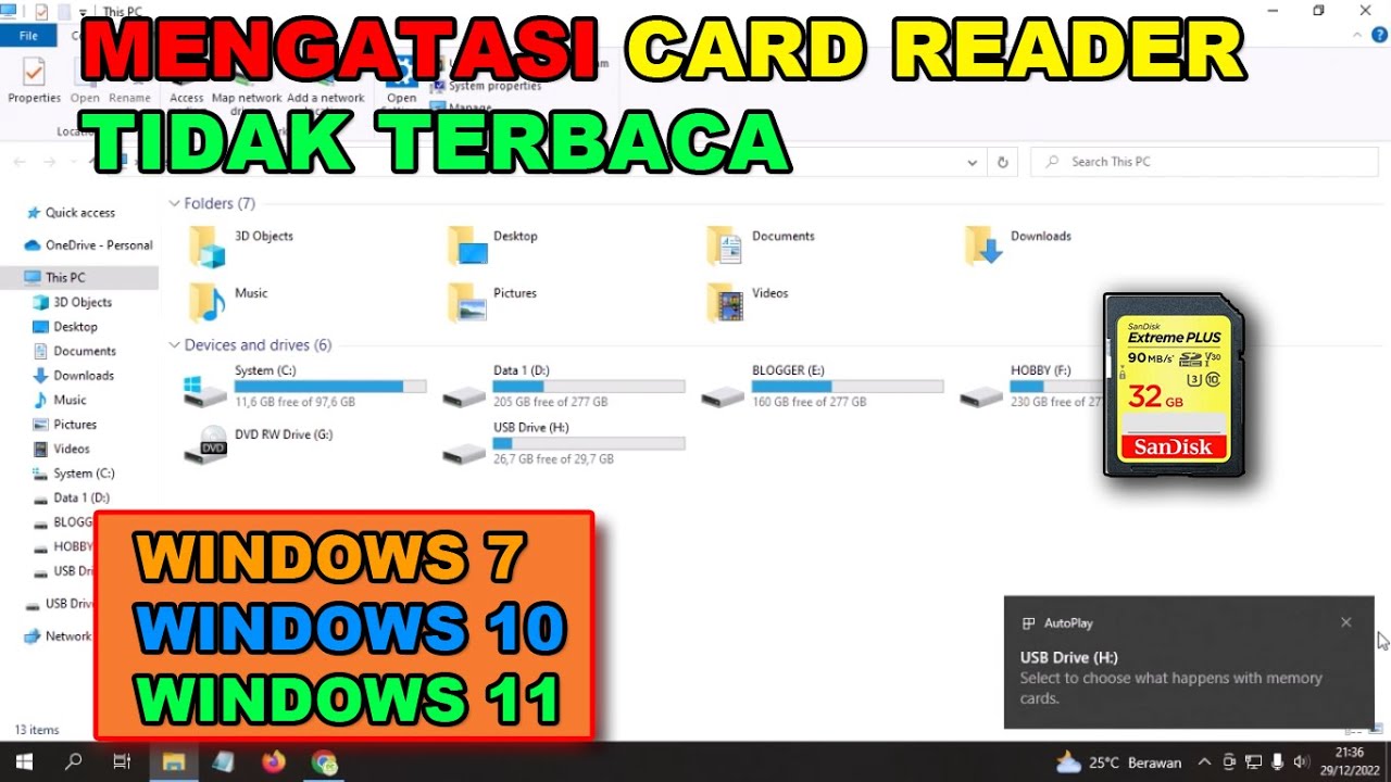 CARD READER TIDAK TERBACA? INI CARA MENGATASINYA - YouTube