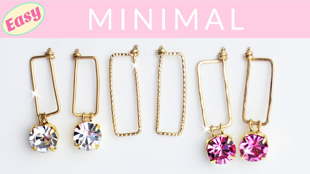 Dainty Rectangular Studs (No Solder) How To Make Dainty Jewelry ...
