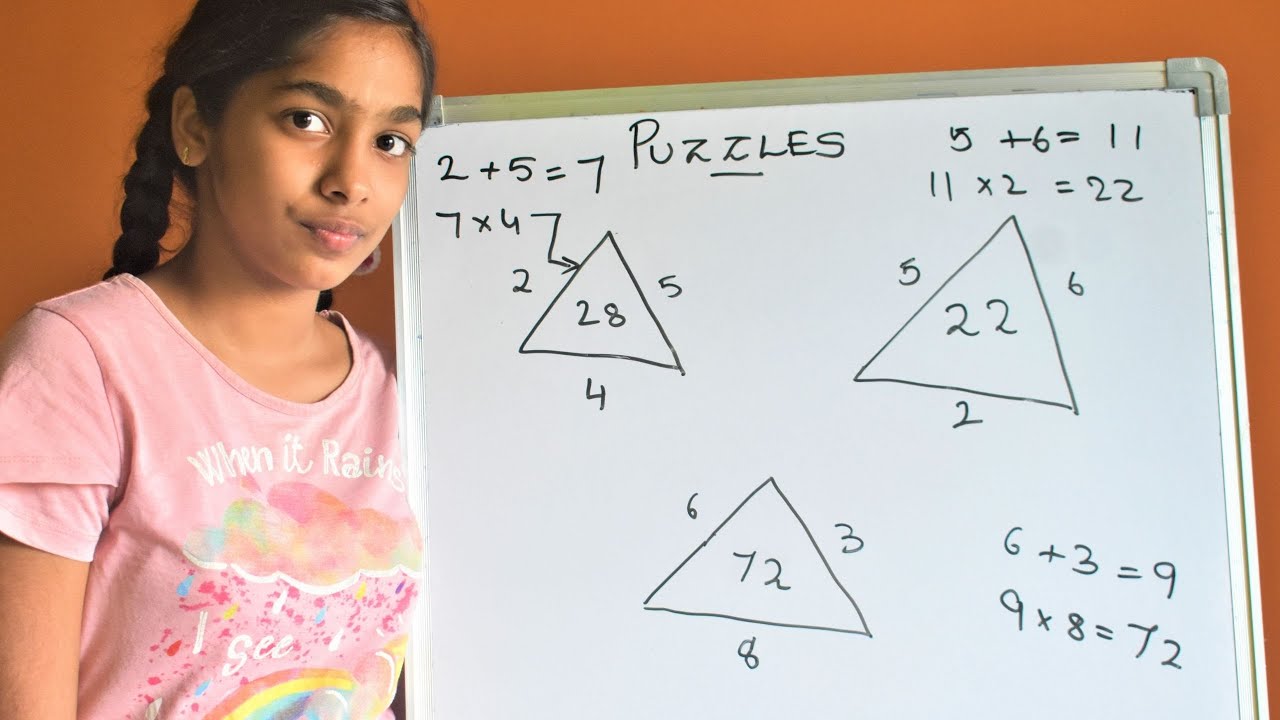 FIND THE MISSING NUMBER IN THE TRIANGLE | 3 TRIANGLES HAVING DIFFERENT ...