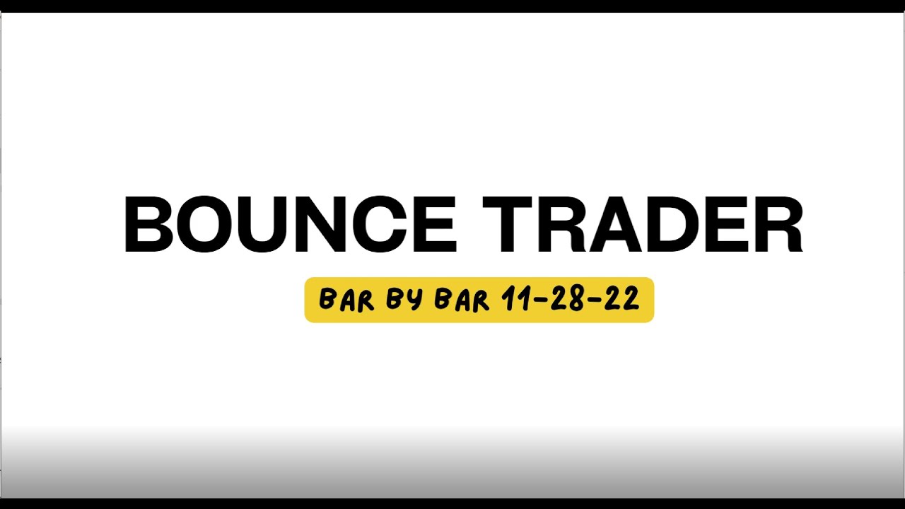 Bar By Bar Bounce Method Trading Day Analysis - 9 Valid Bounce Method ...