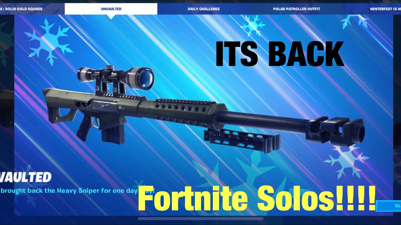 The Heavy Sniper is Back(14 Elims) - YouTube