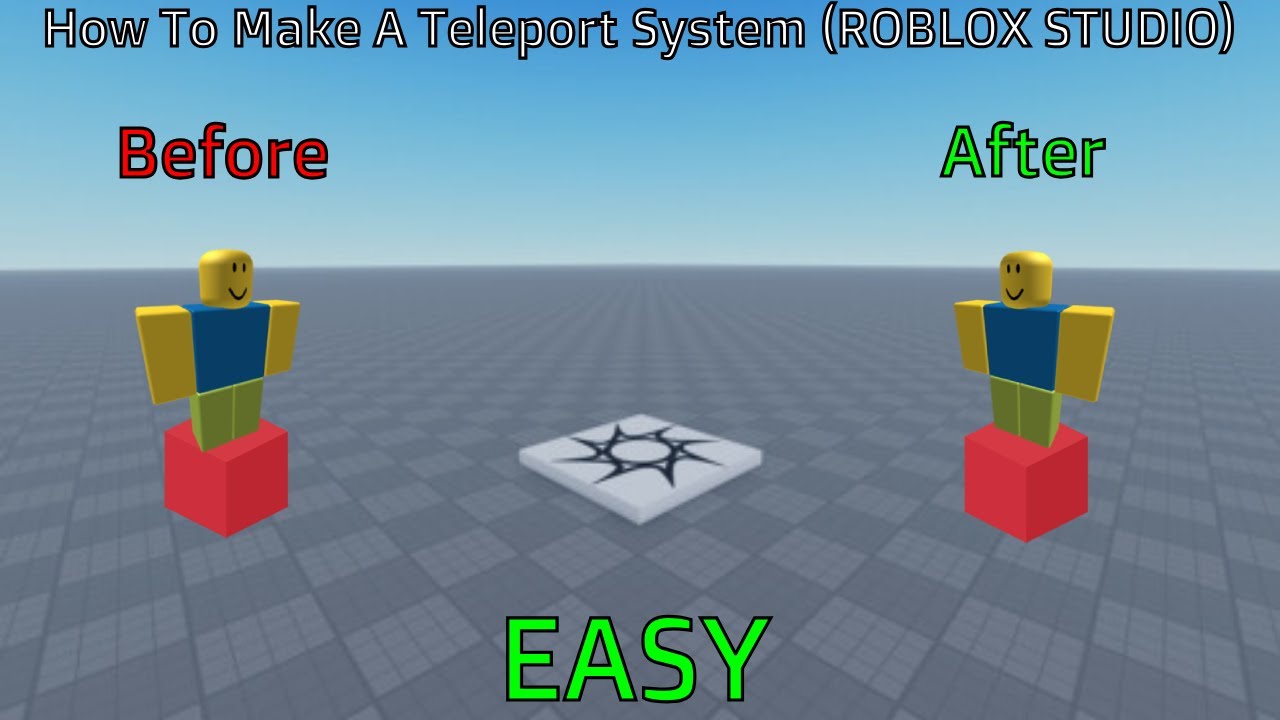How To Make A Simple Teleport Part System (ROBLOX STUDIO) - YouTube