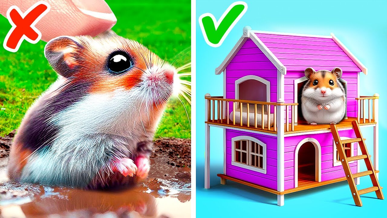 How I Built a Miniature Room For My Hamster 🐹 DIY Forever Home for Pet ...