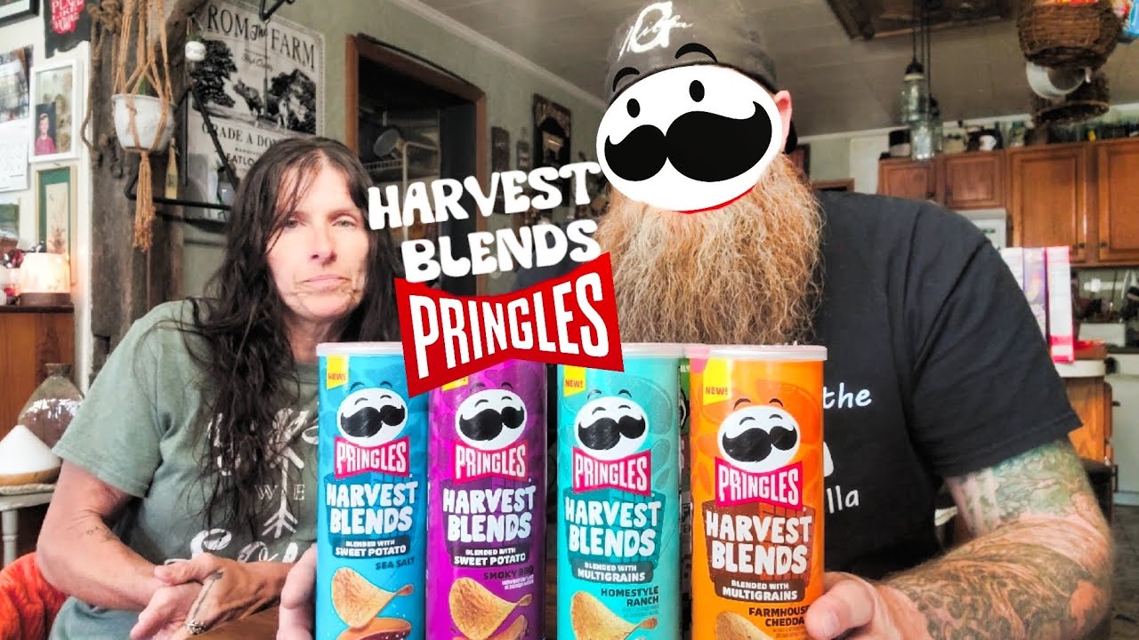 NEW Pringles Harvest Blends All 4 Flavors | Sweet potato ☆ Multi-Grain ...