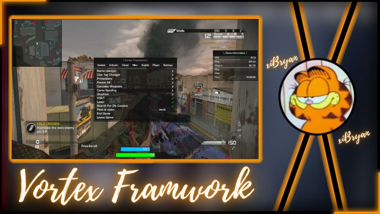 NEW Call of Duty: Ghosts SPRX Menu - Vortex by xiBryan - YouTube