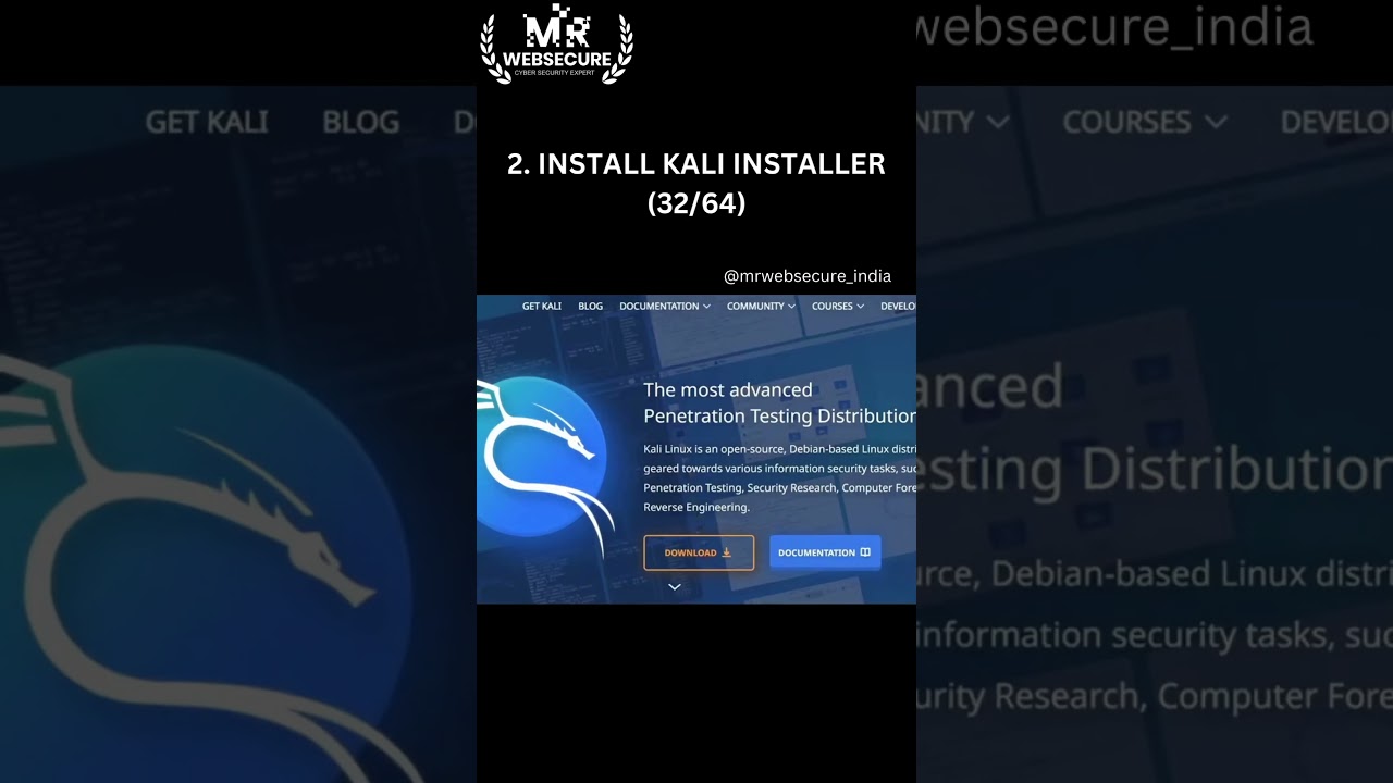 How to Install Kali Linux on Windows Using a Virtual Machine #mrwebsecure