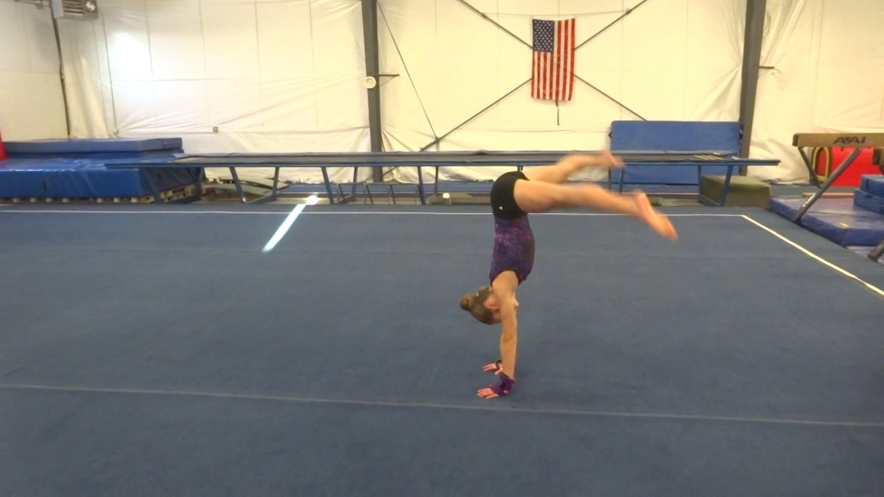 handstand forward roll- straddle - YouTube