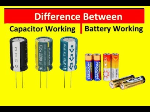 Difference Between Capacitor and Battery Working? #capacitor - YouTube