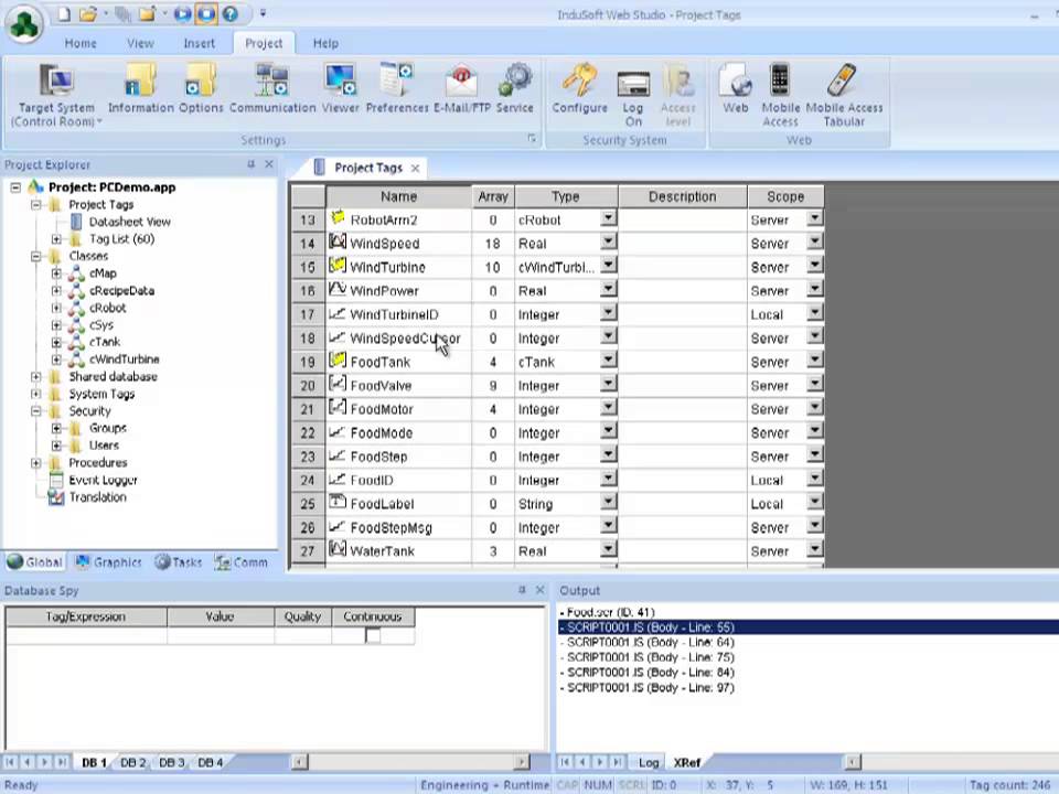 InduSoft Web Studio interfaz -- curso de entrenamiento de Software ...
