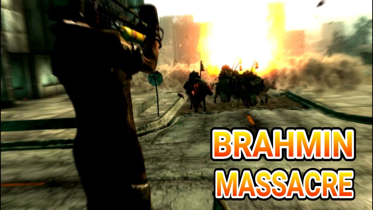 Fallout 3: Brahmin Cow Massacre - YouTube