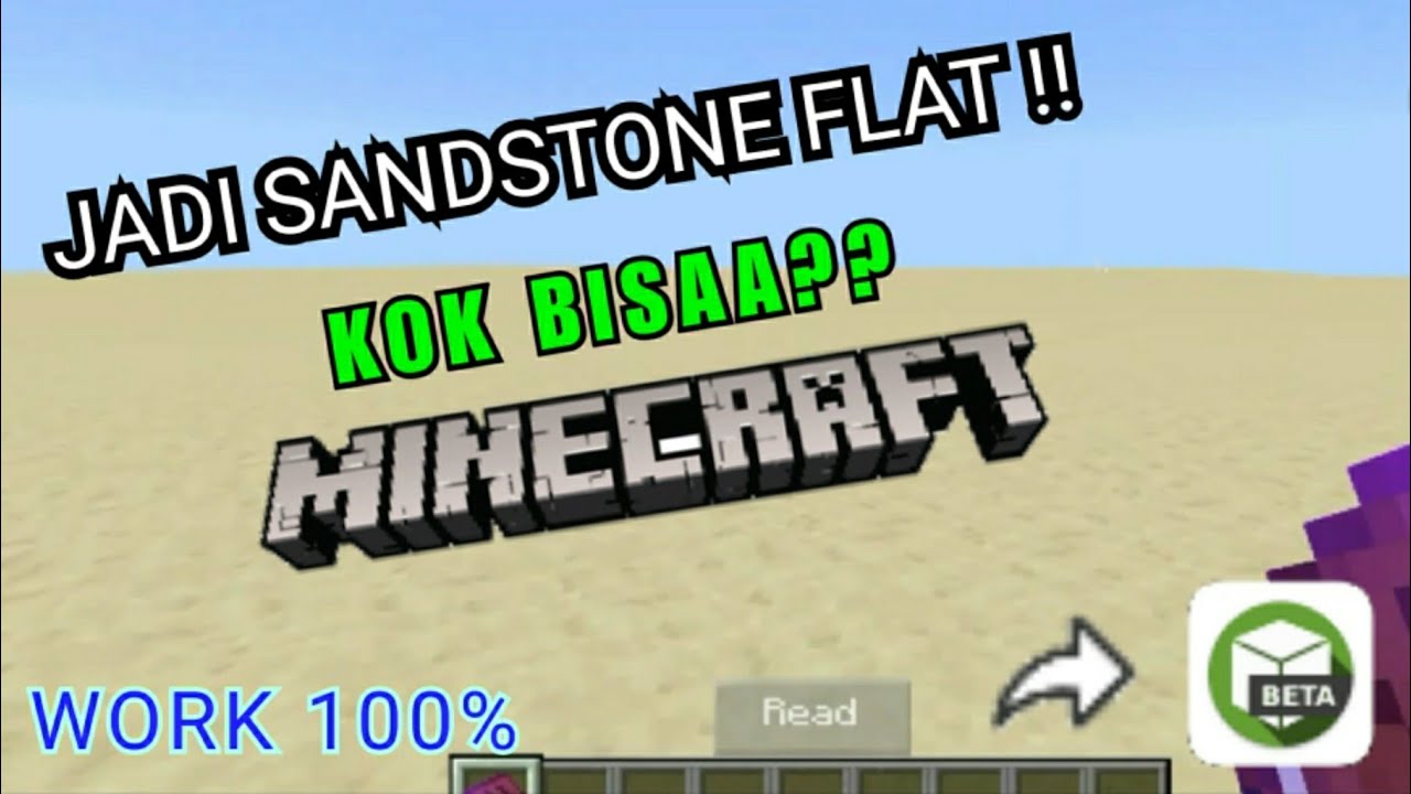 DARI FLAT BIASA BISA JADI FLAT SANDSTONE DI MINECRAFT, WOWW LUAR BIASA ...