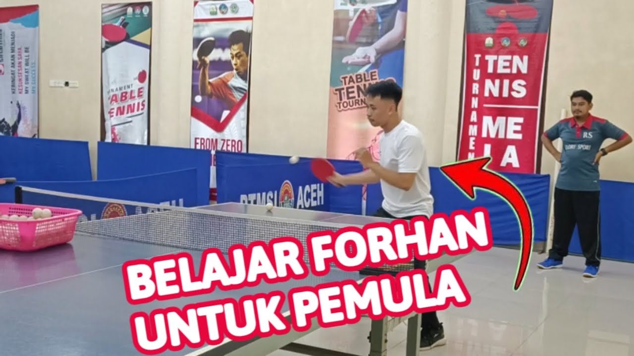 BELAJAR TENIS MEJA UNTUK PEMULA FOREHAND - YouTube