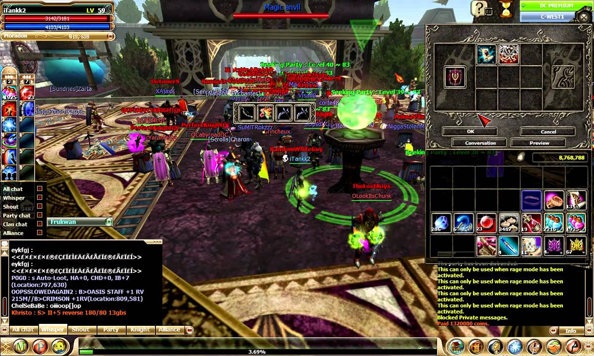 Knight OnLine Dread Shield +10 Rev Upgrade Cwest - YouTube