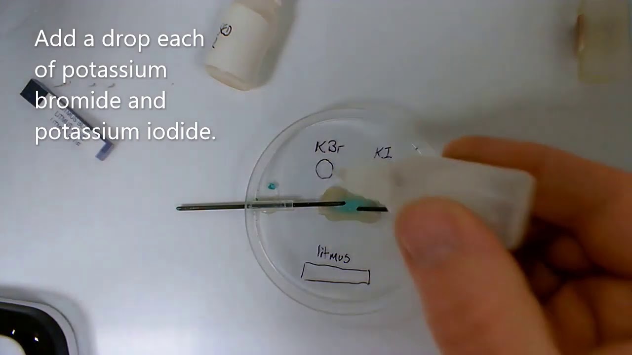 Microscale electrolysis of copper chloride - YouTube