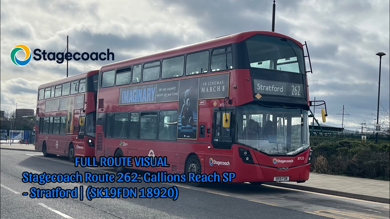 FULL ROUTE VISUAL | London Bus Route 262: Gallions Reach Shopping Park ...